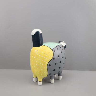 欧式轻奢脂抽玄象彩色波点猫树摆件客咪厅卧OZM室关儿童房家居装