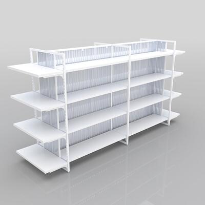 名创货架中ZUM品岛柜精店饰品品店母婴店展示架优钢陈木列架货架