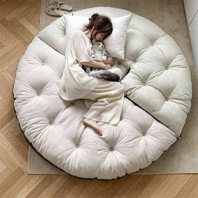 榻榻坐GHH垫靠背一体地软上米团懒人沙发坐墩卧室家用蒲地板加厚