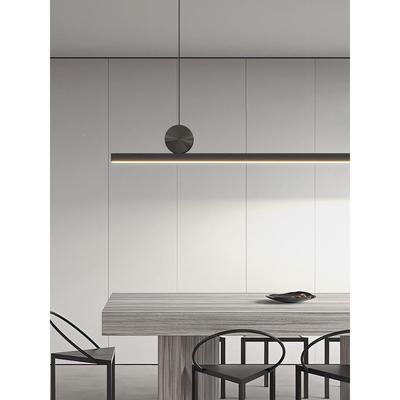 吊设计师厅灯简约现代一字长条餐餐桌吧台灯极简网红办前646台公