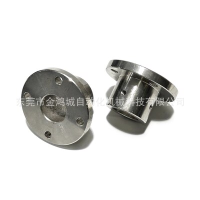 45钢GBC02圆法兰型导向轴支座安装孔通孔底座 加厚型不锈钢GBC06