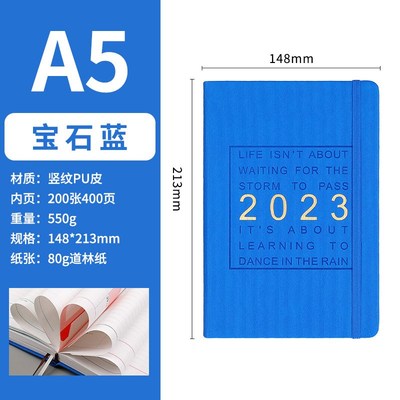 2023年日程本商务记事本365天学习日记记录本每日时间管理效率本