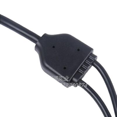 OBDII公头对2个DB 9PIN Serial RS232 OBD2 CABLE诊断工具连接线