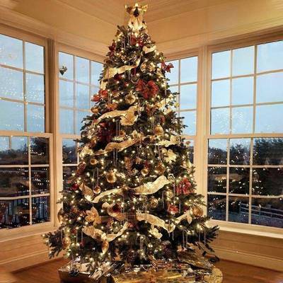 品圣密诞树205新款家用圣诞节装赛启家装饰套餐1.5/21.8米加圣诞