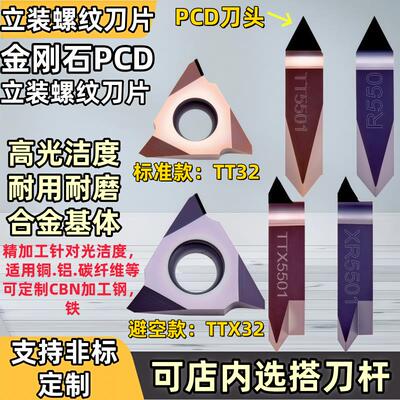走心机立装螺纹刀片金刚
