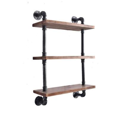 temu复古实木客置厅壁墙挂上物架架美式墙K28300体墙壁墙面书隔板