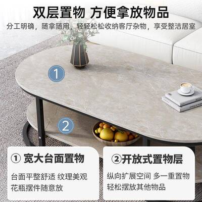 茶几桌小客约厅沙家用发边几轻奢现57432代网红茶几小户型意式简