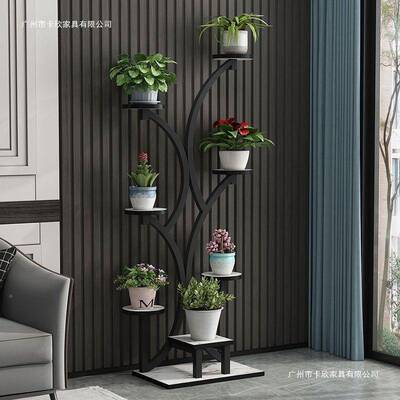 单个花子客厅落地式室内置架51433简约代创意网现红物多层架花架