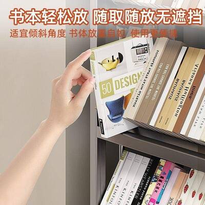 用易落地带轮钢制书架书本家多层儿童书柜收WUZ置物架简纳厂一件