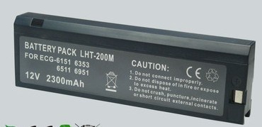 日本光电6511 ECG-6851K ECG-8800 9120p LC-S122AU心电图机电池