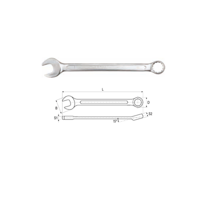 YATO易尔拓工具两用扳手开口梅花双头呆死扳子YT-03349