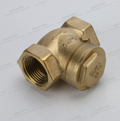永德信 黄铜卧式止回阀 丝扣/内螺纹单向阀/逆止阀 DN15 20 25 50