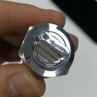 金属22mm旋钮5脚2档带灯机械机箱设备电源转换开关3A250VAC