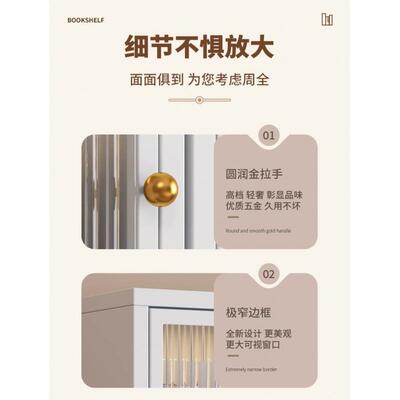 H2h铁艺制柜玻璃门奶油物风防尘收纳储柜家用钢a8kPnKnw简书易客