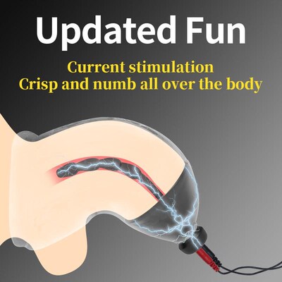 Taser Electric Shock Male Chastity Cage With Urethral Soundi