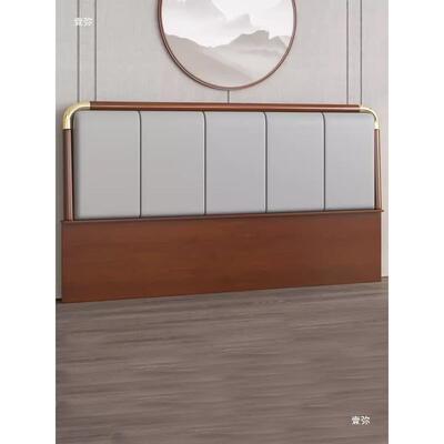 新中式1实CVR木现床头单买实木橡木床靠背单板落地轻简约代.8买床