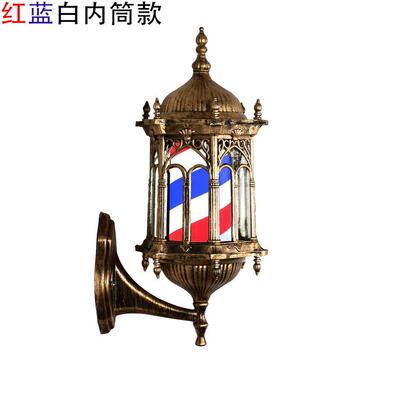 美发小型彩光宫灯防水转式灯节理发店壁能挂复古风挂壁转EXU灯灯