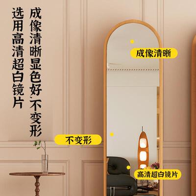 旋转穿衣镜全身落志地镜可动家杂志转转用杂书架储衣物旋移转一体
