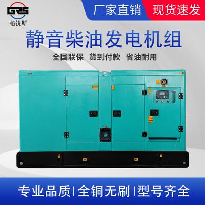 低噪音发电机组音油发电柴机全铜无刷电机静3GRSS-010KW-1000KW可