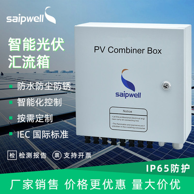 赛普1000VDC光伏直流汇流箱10进1出成套并网发电汇流箱防雷保护箱