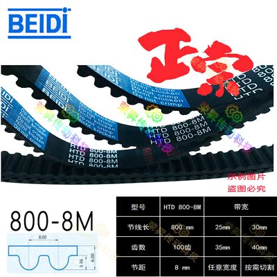 BEIDI同步带8M800马达传