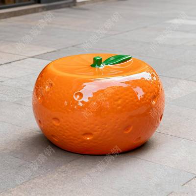 璃钢卡通草110301座椅幼玻儿园亲子乐园水果造型创意橘子莓坐凳制