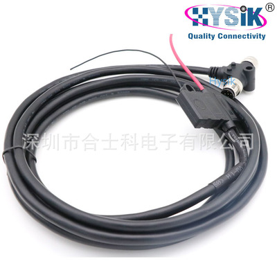 NMEA 2000 T型电源线 A编码 5芯 防水连接器航空插头