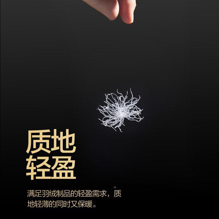质白鸭绒吊吊国标水洗品YRB羽绒被填充物高高蓬松纯白大绒朵人工