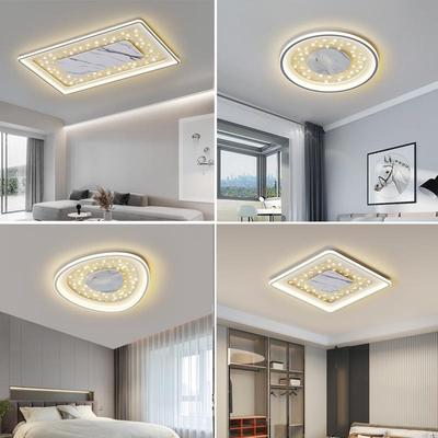 护眼客厅灯顶灯纹现代大气超薄创意理348石吸路卧室餐厅星大空房