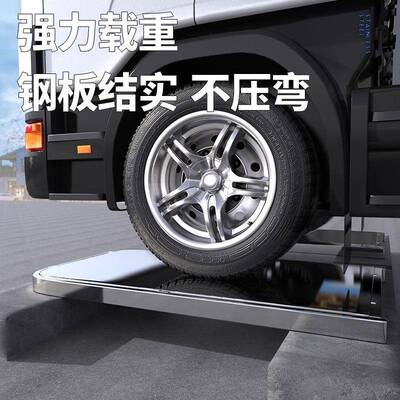 产304不锈钢小推车拉货手推车搬拖车平运板折叠静87219354音水海