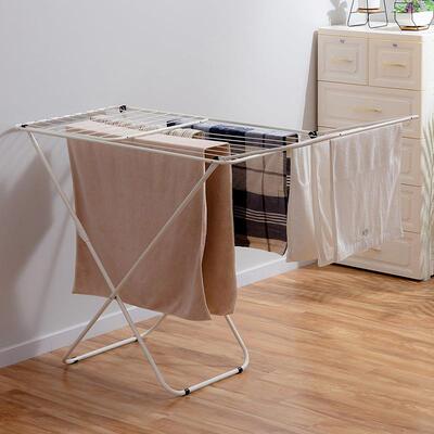 5YA用1落地折叠晾衣架室服内阳F75T7MSM台形简易家毛巾凉晒被翼子