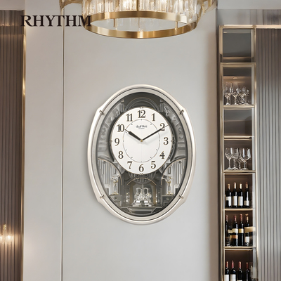 rhythm丽声2026新款万年历挂钟