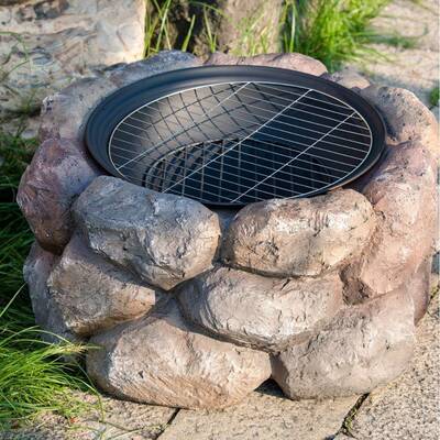 户外围炉烤煮桌茶烤茶烤HR18103A冬奶秋烤火便携多功能取暖炉炭火