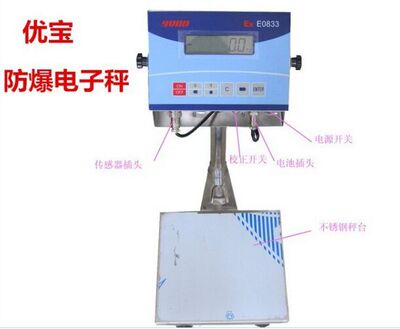 304防爆称电子防爆台称150kg200/100kgE0833本安型防爆电子秤包邮