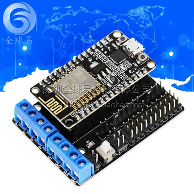 NodeMCU+电机驱动扩展板 ESP套件ESP12E Lua WiFi智能小车底板