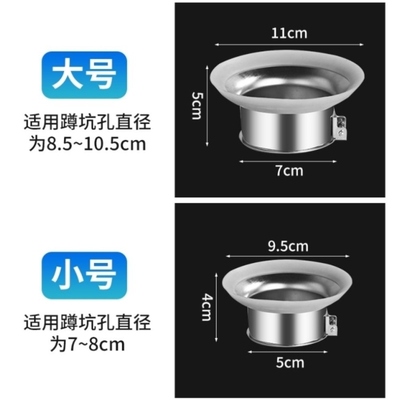 蹲便器不锈钢防臭器堵臭器防倒流神器蹲坑防臭味盖板蹲厕防臭芯