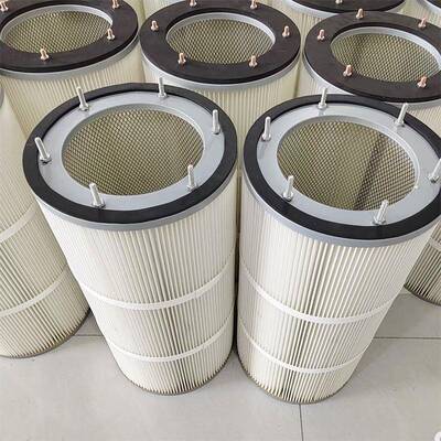 厂生产螺柱覆膜阻燃滤芯家工业粉六过滤设备覆尘膜除UAV尘滤筒