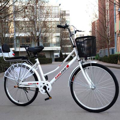 成人自行车24寸2寸男ZWM女士老年单6女车轻便车生车淑通勤车复学