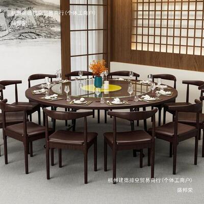 家用饭桌大圆轻FGI奢带新中式餐移盘桌现代简约转折叠吃小桌户型