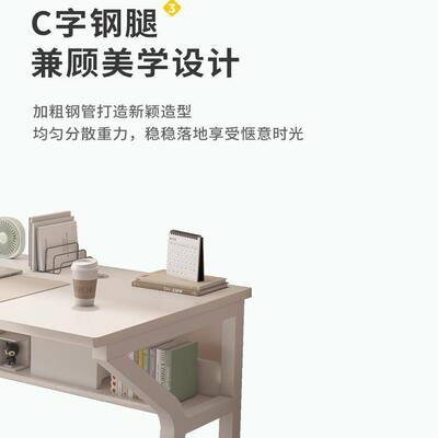 白色台式电桌竞桌屋卧电室桌子简易出租办脑公桌椅家用学NNH习桌