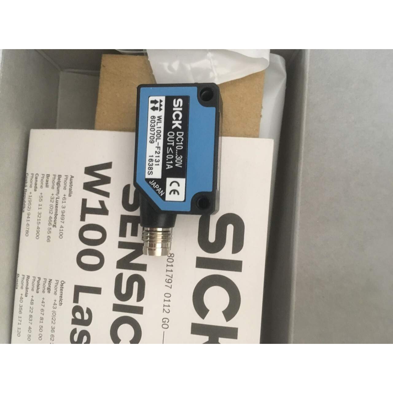 光电开关，WL100L-F2131S01