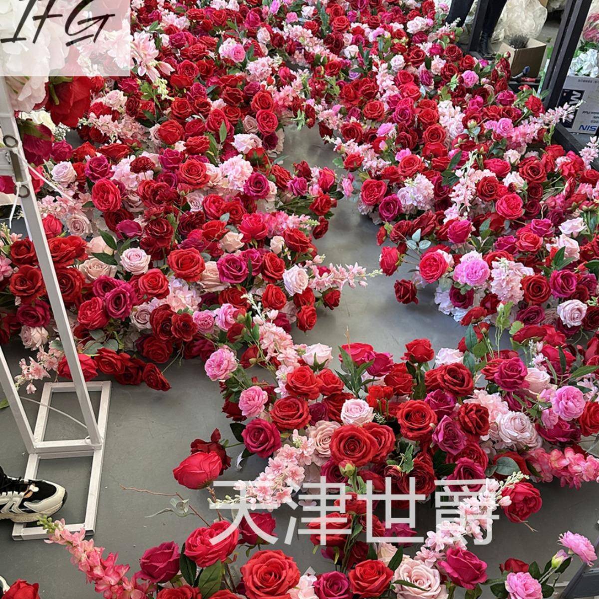 IFG外贸热销婚礼装饰仿真花花片婚庆户外装饰仿真花现货