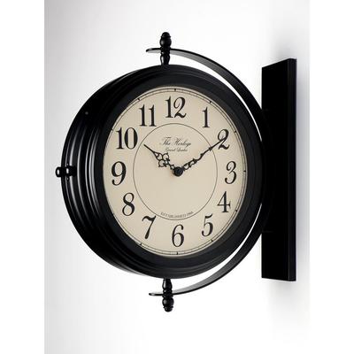 61K3挂钟S双面数字时钟客厅家用两挂表面钟金属简约壁ZHJ钟双面HD