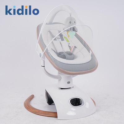 Kidilo婴娃儿摇椅宝摇床新生儿哄电动摇篮折叠哄睡带音LFS宝乐