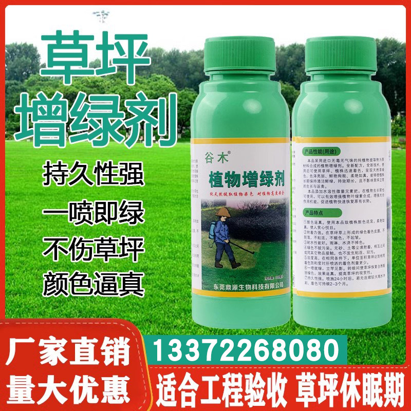 婚礼草坪增绿剂草皮枯草染绿剂绿化植物染色着色剂一喷就绿不伤草