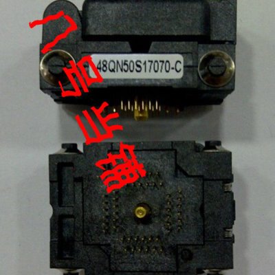 正宗原装镀金进口QFN48适配器48QN50S17070-C烧录刷写IC测试座子