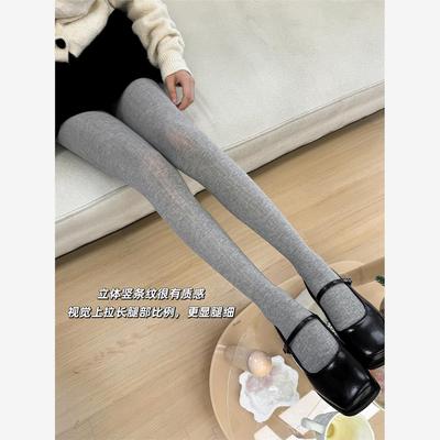 miu系灰色连裤袜女2025新