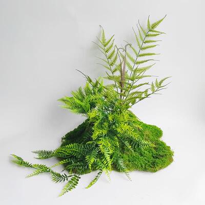 内绿植造景组合布置室装景观植物摆放假落地WCX橱窗饰花商场