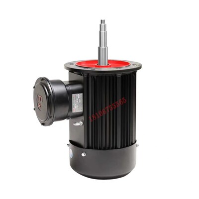 单相防爆电机2/4/6级1.1/1.5/3KW立卧式三相YB2隔爆电机220/380V