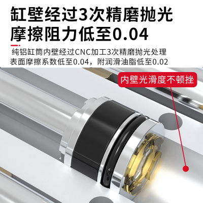 气动小型气缸双杆双轴可调行程STMB滑台气缸10/16/20/25-25/50/75